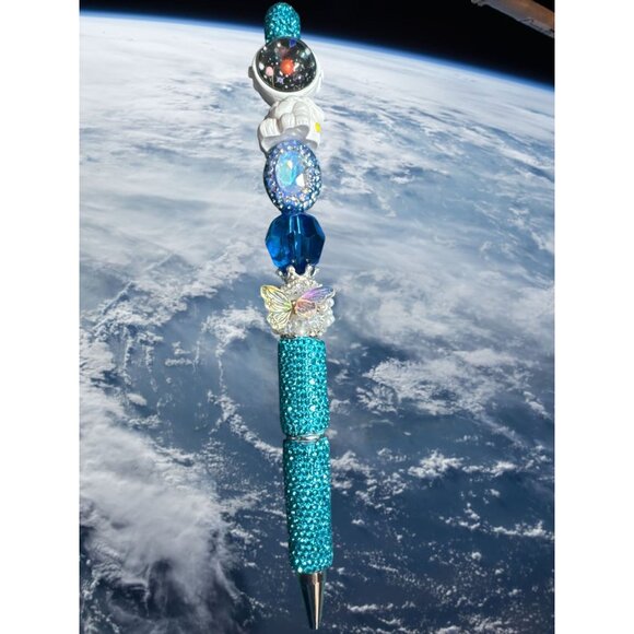 Lovely Creations | Office | Astronaut Galaxy Beaded Pen Space Theme ...